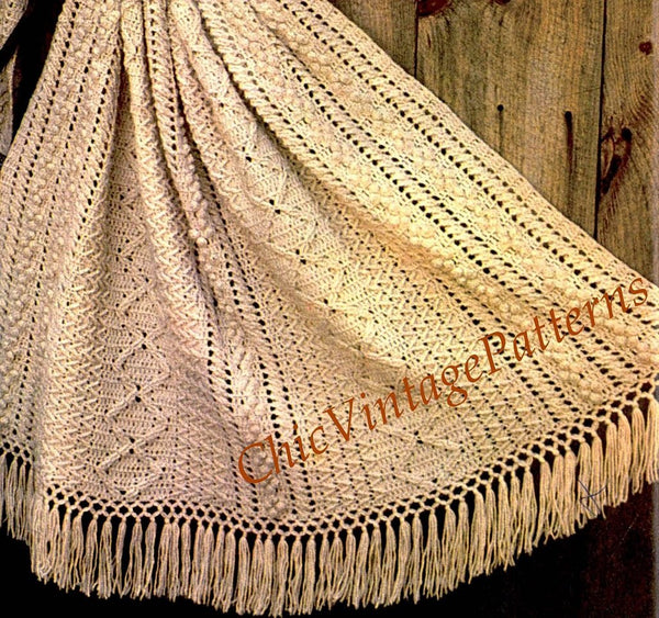 Bundle of Crochet Afghan Rug Patterns | ChicVintagePatterns