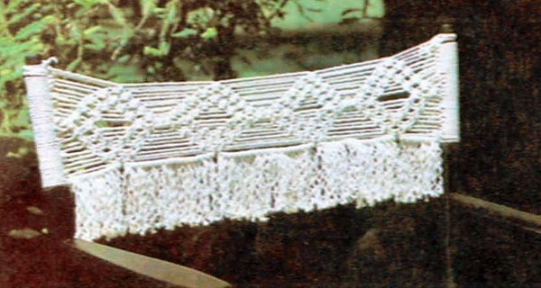 Macrame Director's Chair and Stool Pattern | ChicVintagePatterns