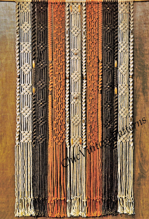 Macrame Wall Hanging Pattern, Wall Art | ChicVintagePatterns