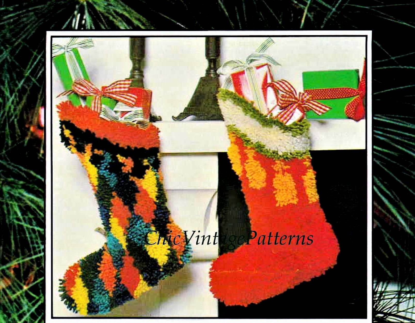Latch Hook, Punch Needle, Rag Rug Patterns | ChicVintagePatterns