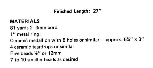 Macrame Windchimes Pattern | ChicVintagePatterns