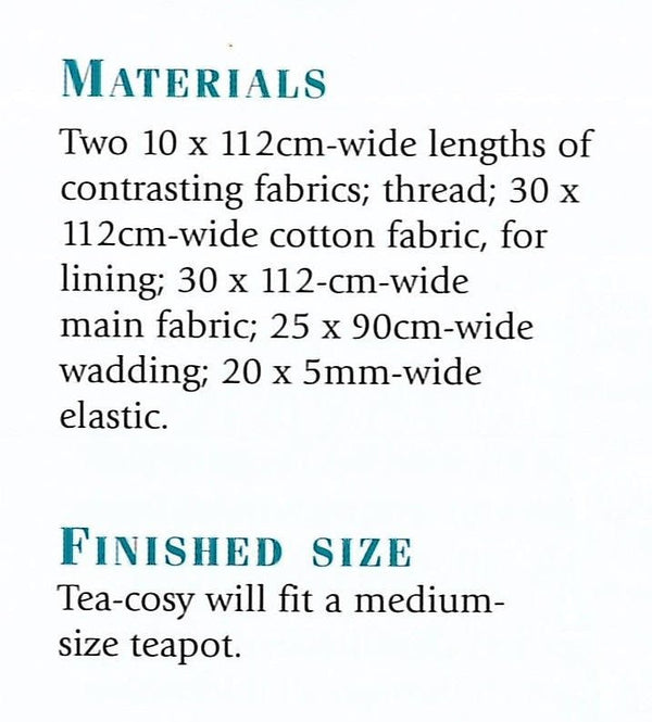 Patchwork Tea Cosy Sewing Pattern | ChicvintagePatterns ...