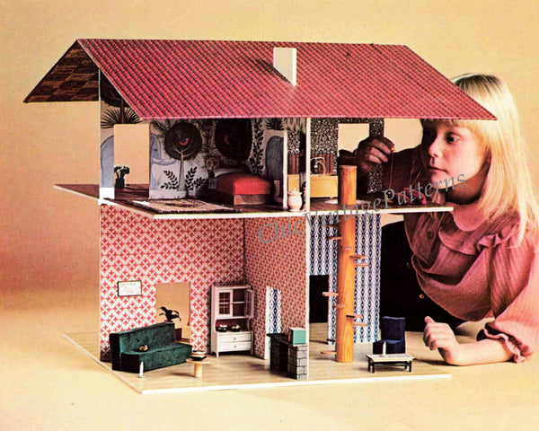 How-To-Make a Simple Dolls House Pattern | ChicVintagePatterns